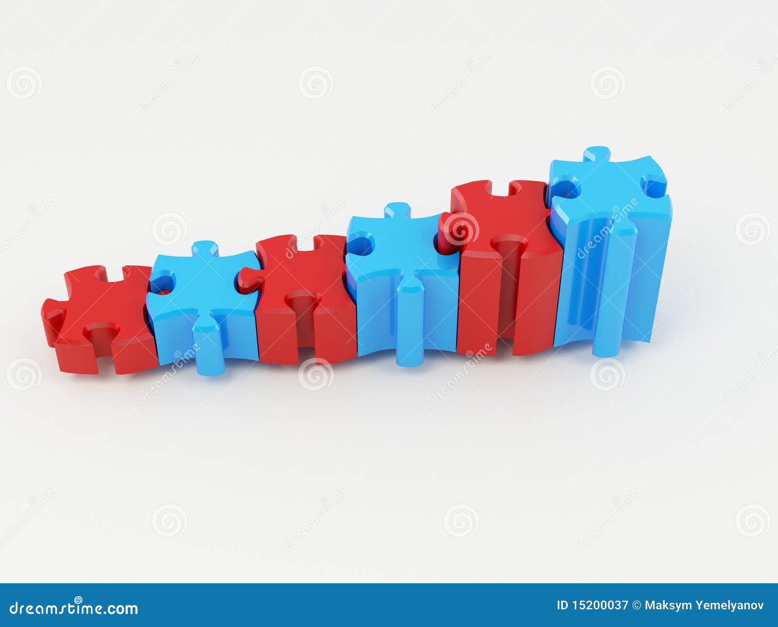 Graph from puzzle stock illustration. Illustration of computer - 15200037