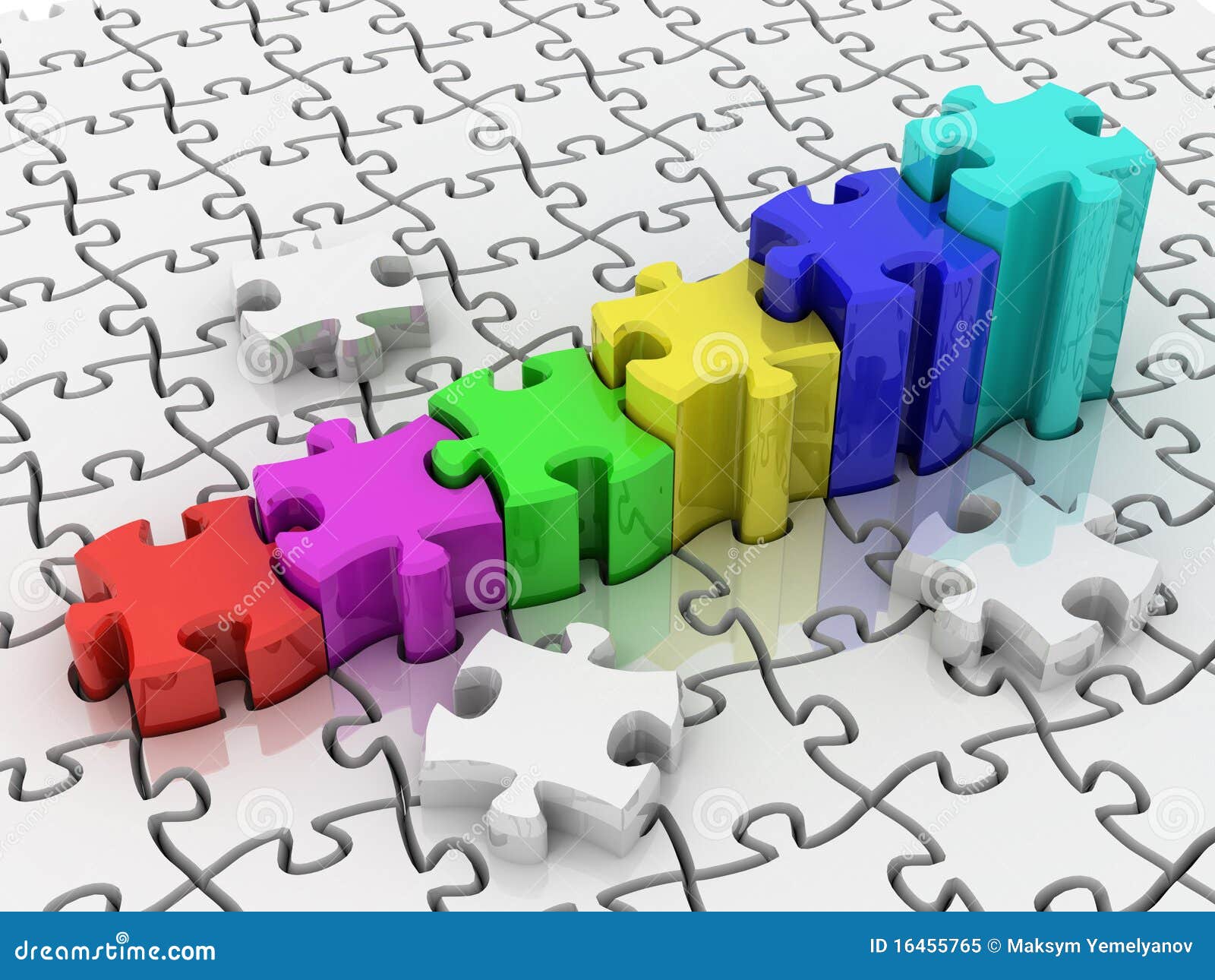 Graph from puzzle stock illustration. Illustration of finance - 16455765