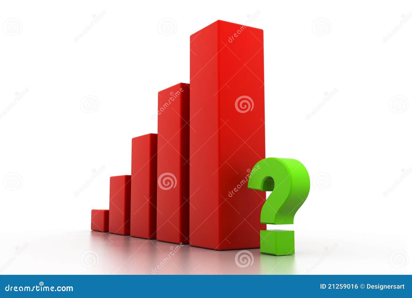 Graph with question mark stock illustration. Illustration of financial ...