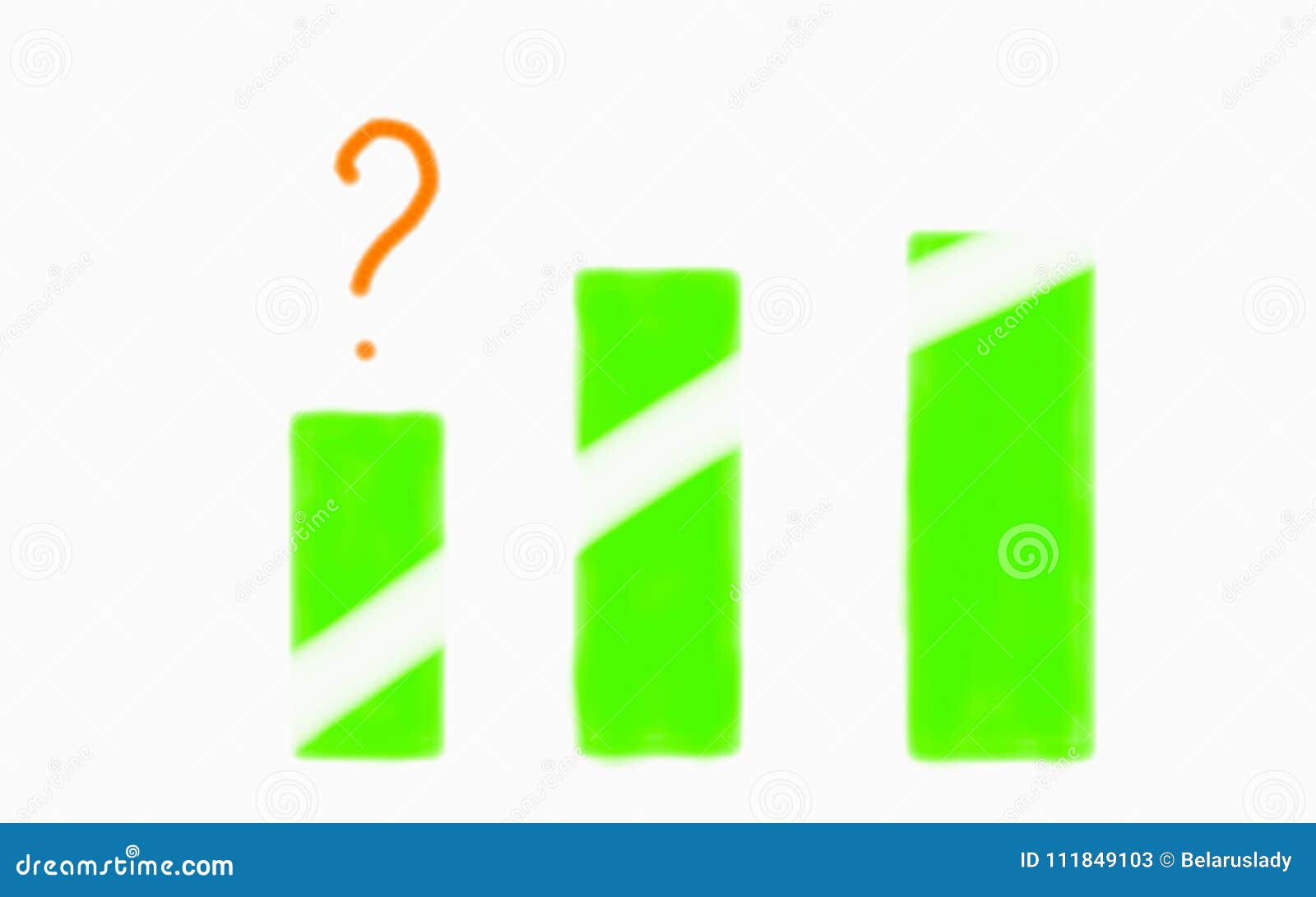 Graph with Question Mark in Style Naive Stock Illustration ...