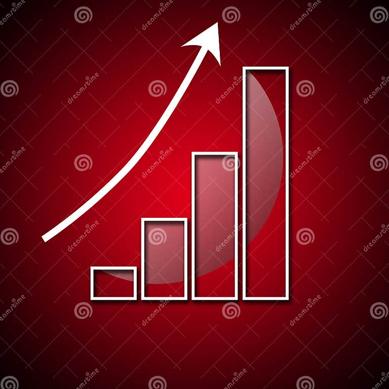 Graph of Rapid Growth in the Value Stock Illustration - Illustration of ...