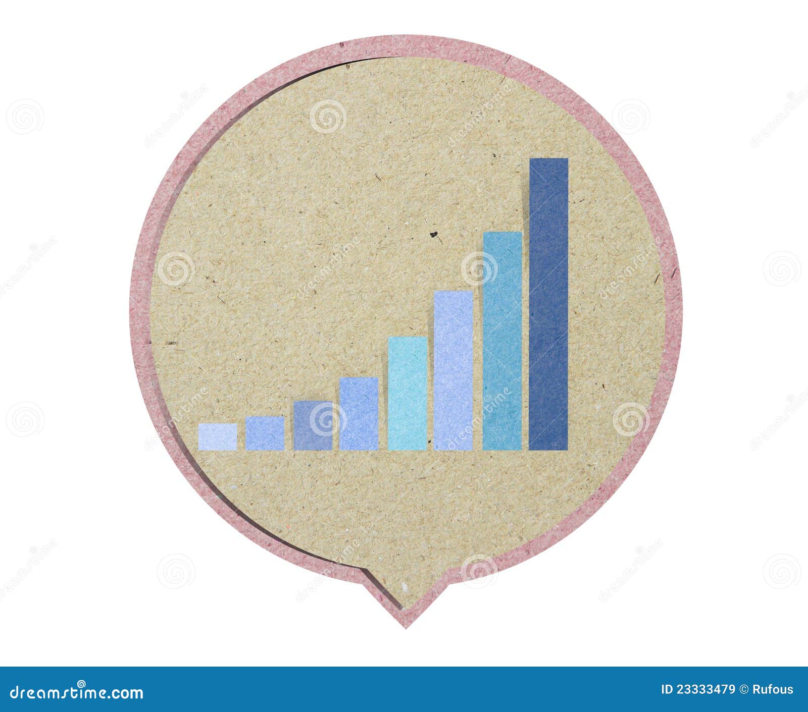Graph With Recycled Paper Craft Stick Stock Image | CartoonDealer.com ...