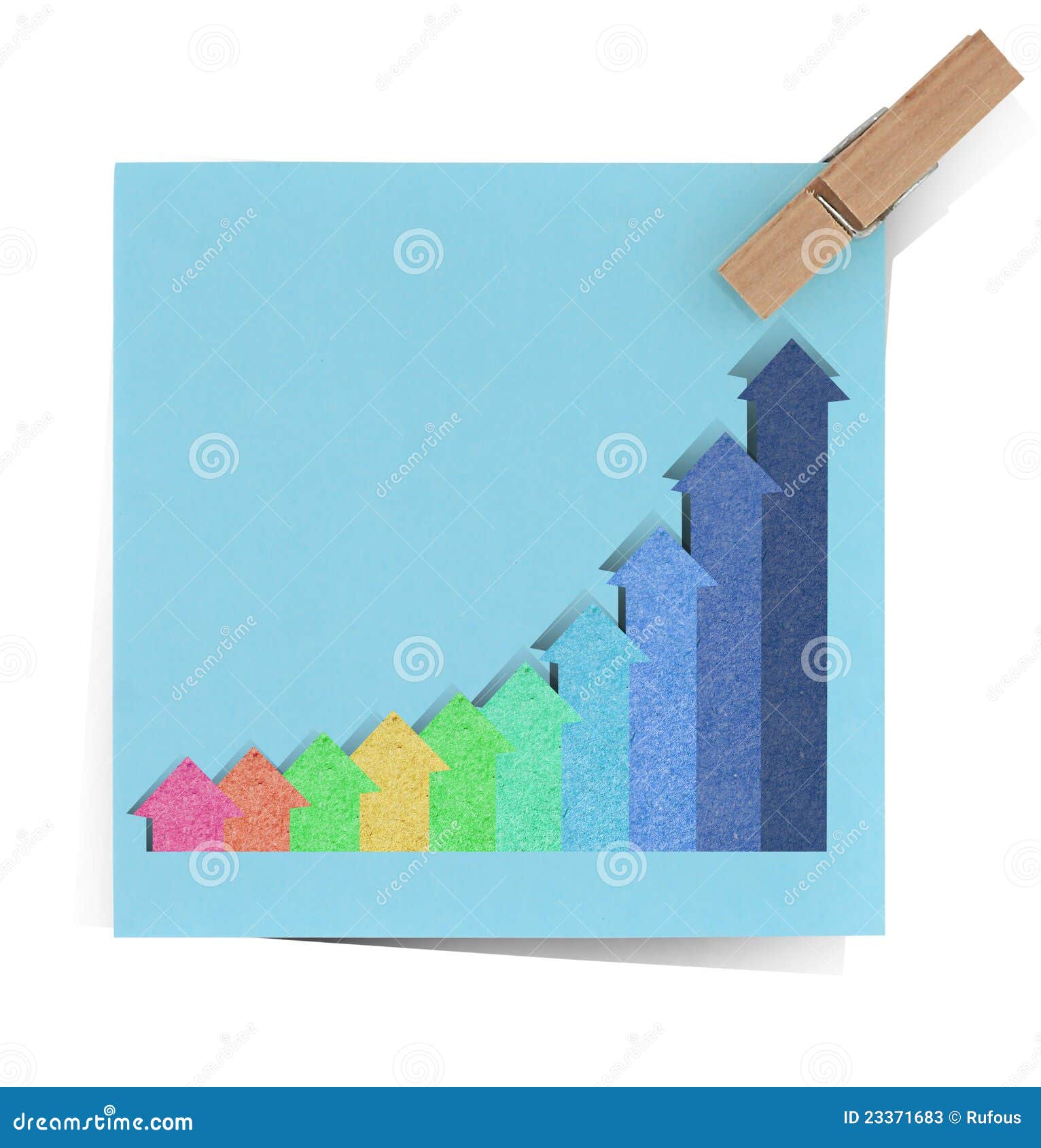 Graph recycled paper stick stock image. Image of businessman - 23371683