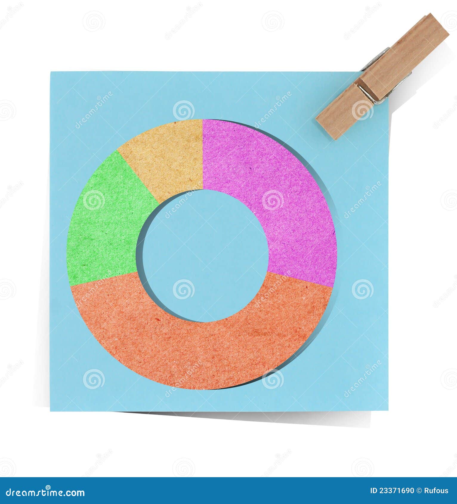 Graph With Recycled Paper Craft Stick Stock Image | CartoonDealer.com ...