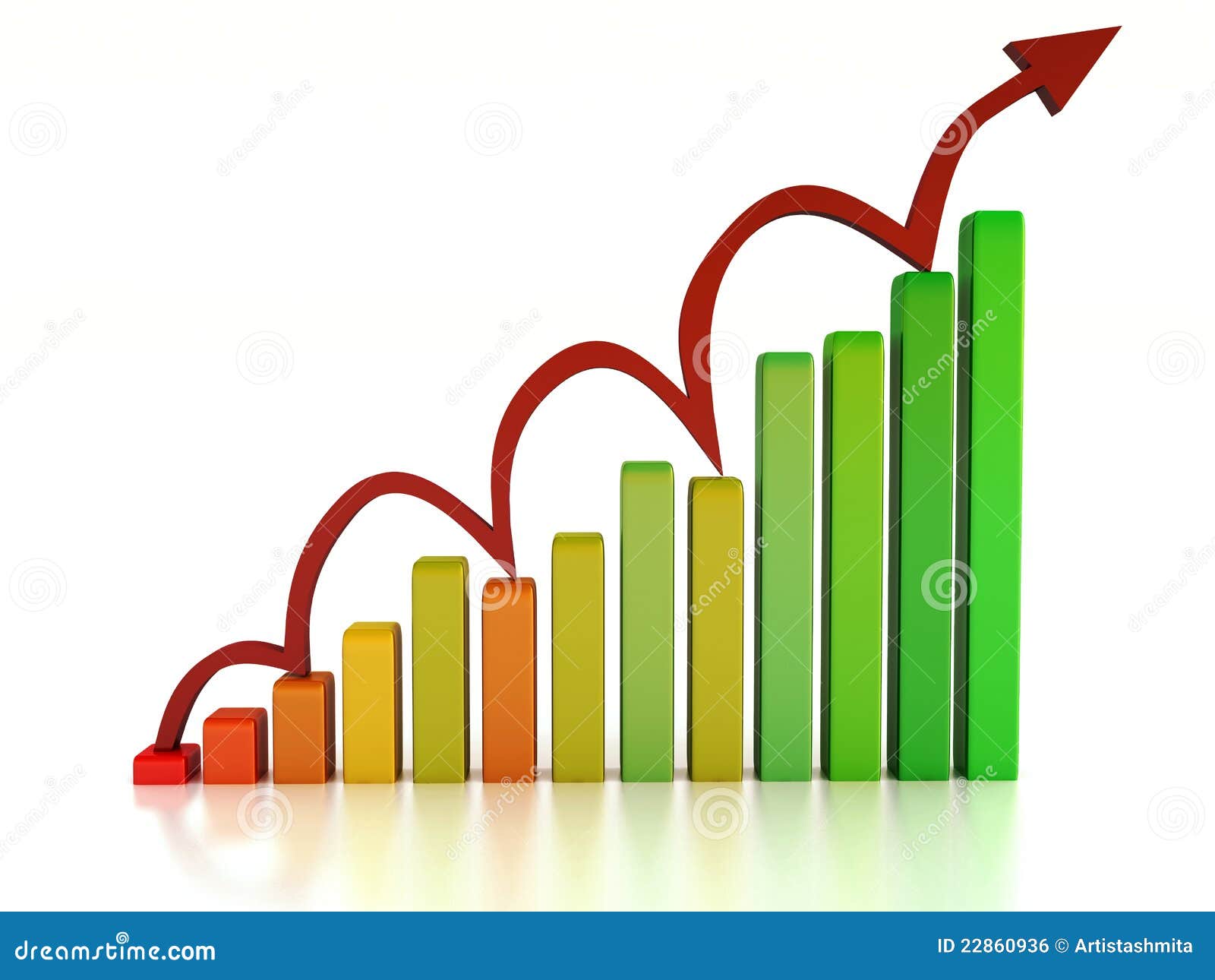 Graph rising stock illustration. Illustration of financial - 22860936