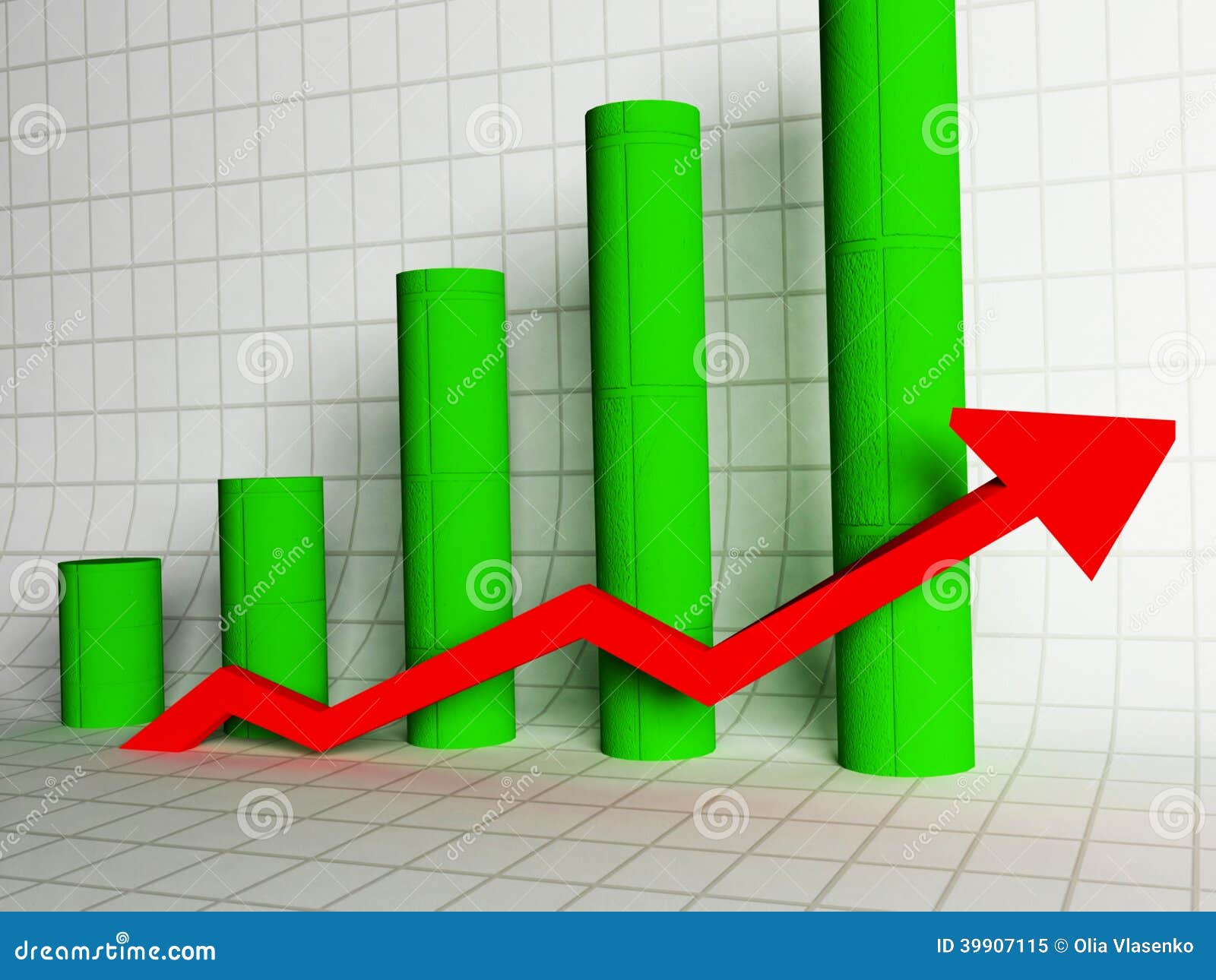 Graph stock illustration. Illustration of strong, escalating - 39907115