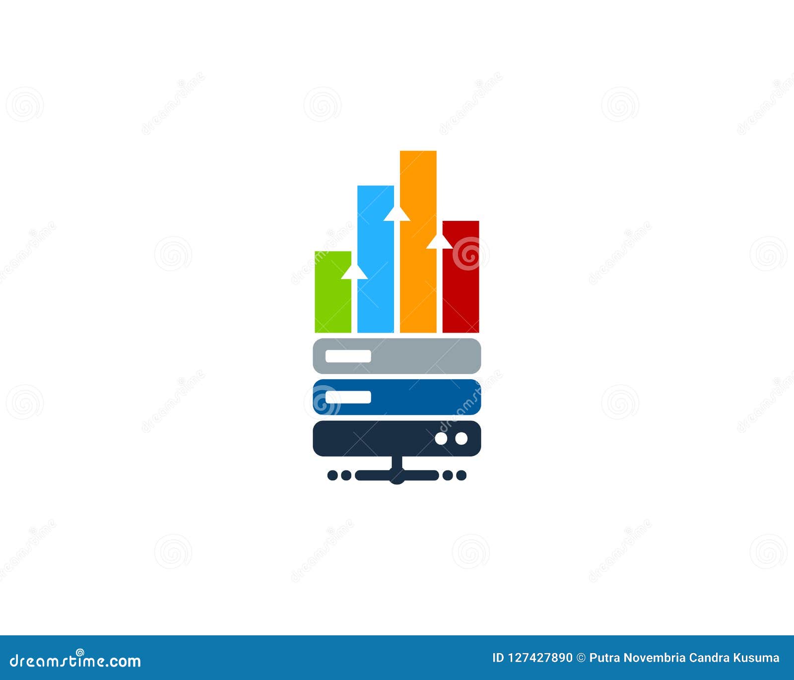 Graph Server Logo Icon Design Stock Illustration - Illustration of ...