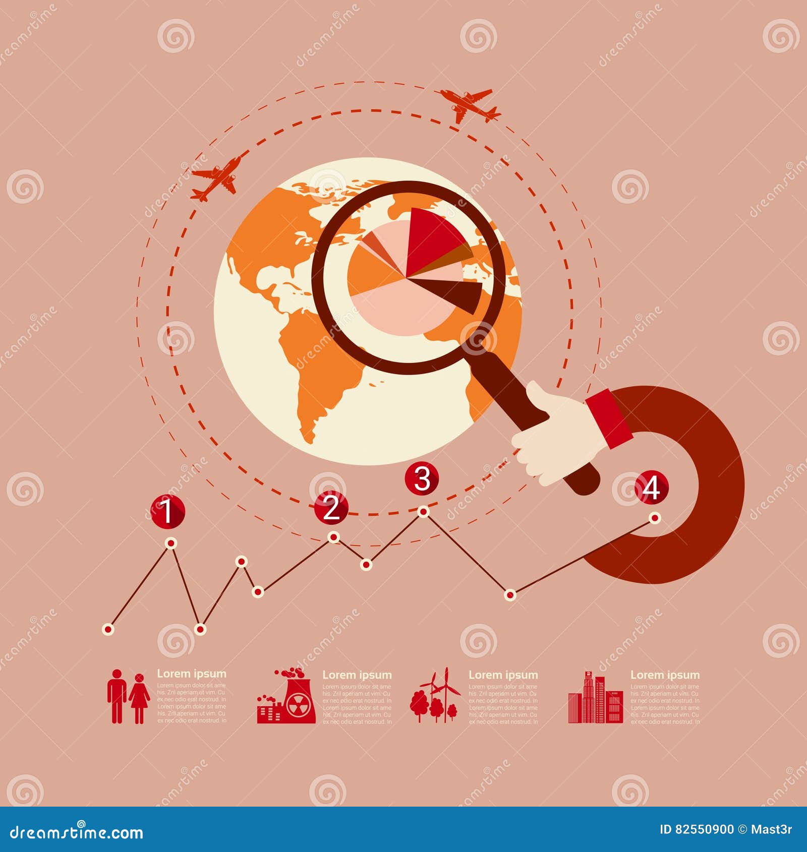 Graph Set Environment Diagram Infographic Icon Business Chart Stock ...