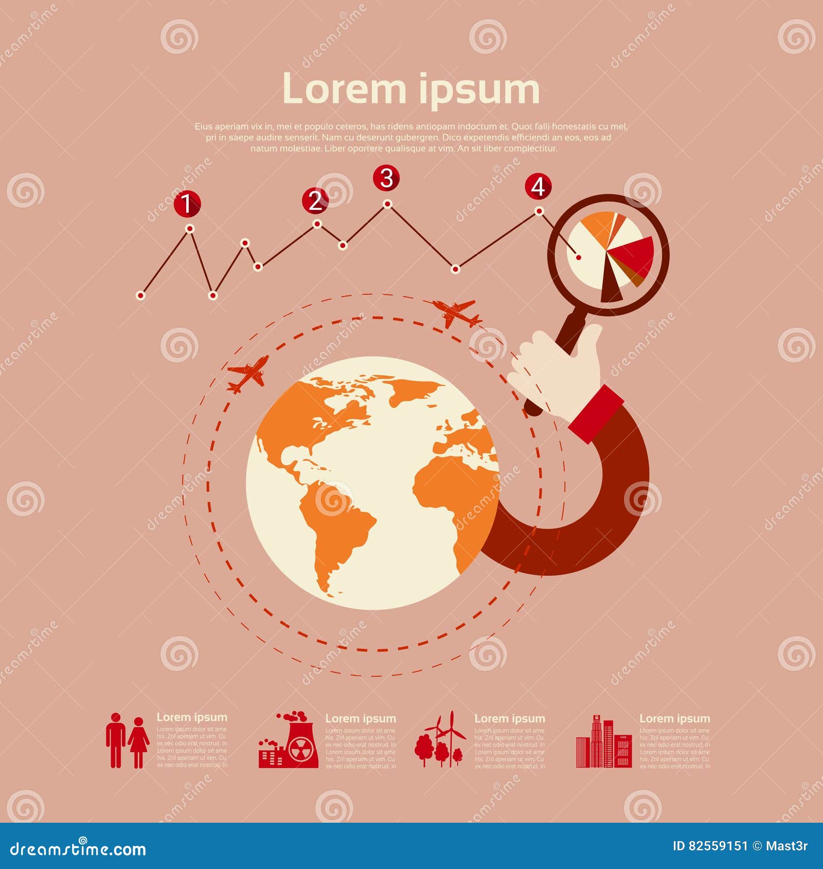 Graph Set Environment Diagram Infographic Icon Business Chart Stock ...