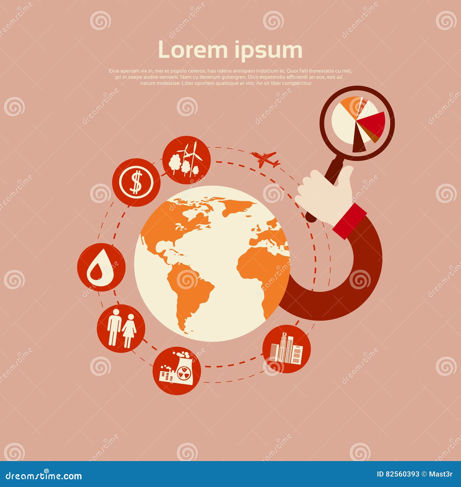 Graph Set Environment Diagram Infographic Icon Business Chart Cartoon ...
