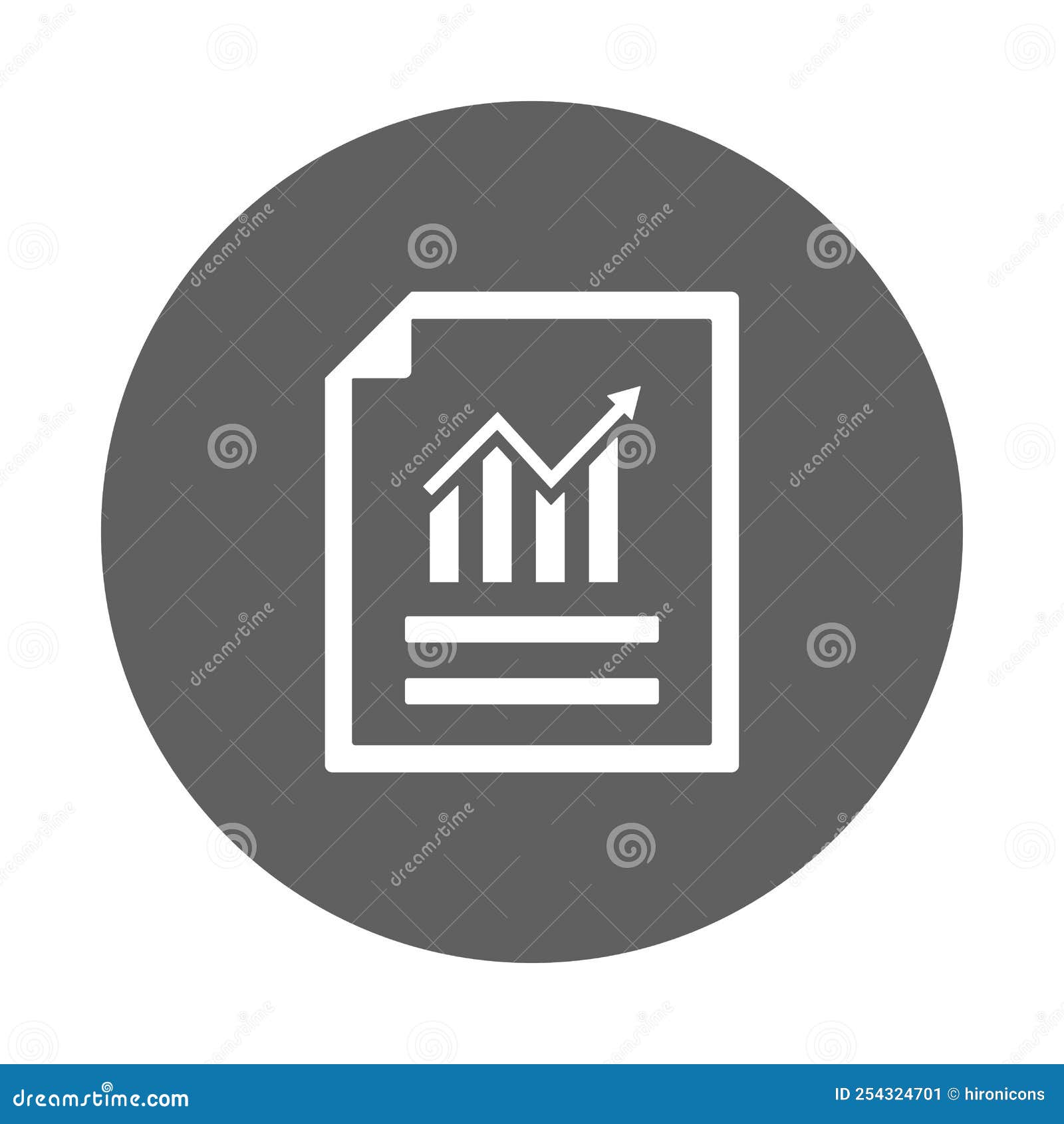 Graph, Sheet Icon. Gray Vector Graphics Stock Vector - Illustration of ...