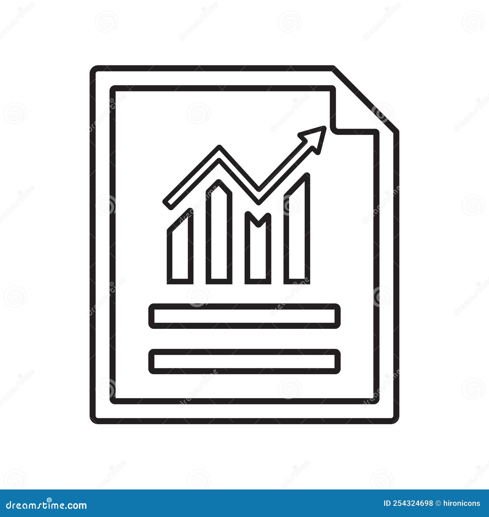 Graph, Sheet Outline Icon. Line Art Vector Stock Vector - Illustration ... Graph, Sheet Outline Icon. Line Art Vector Stock Vector - Illustration ...
