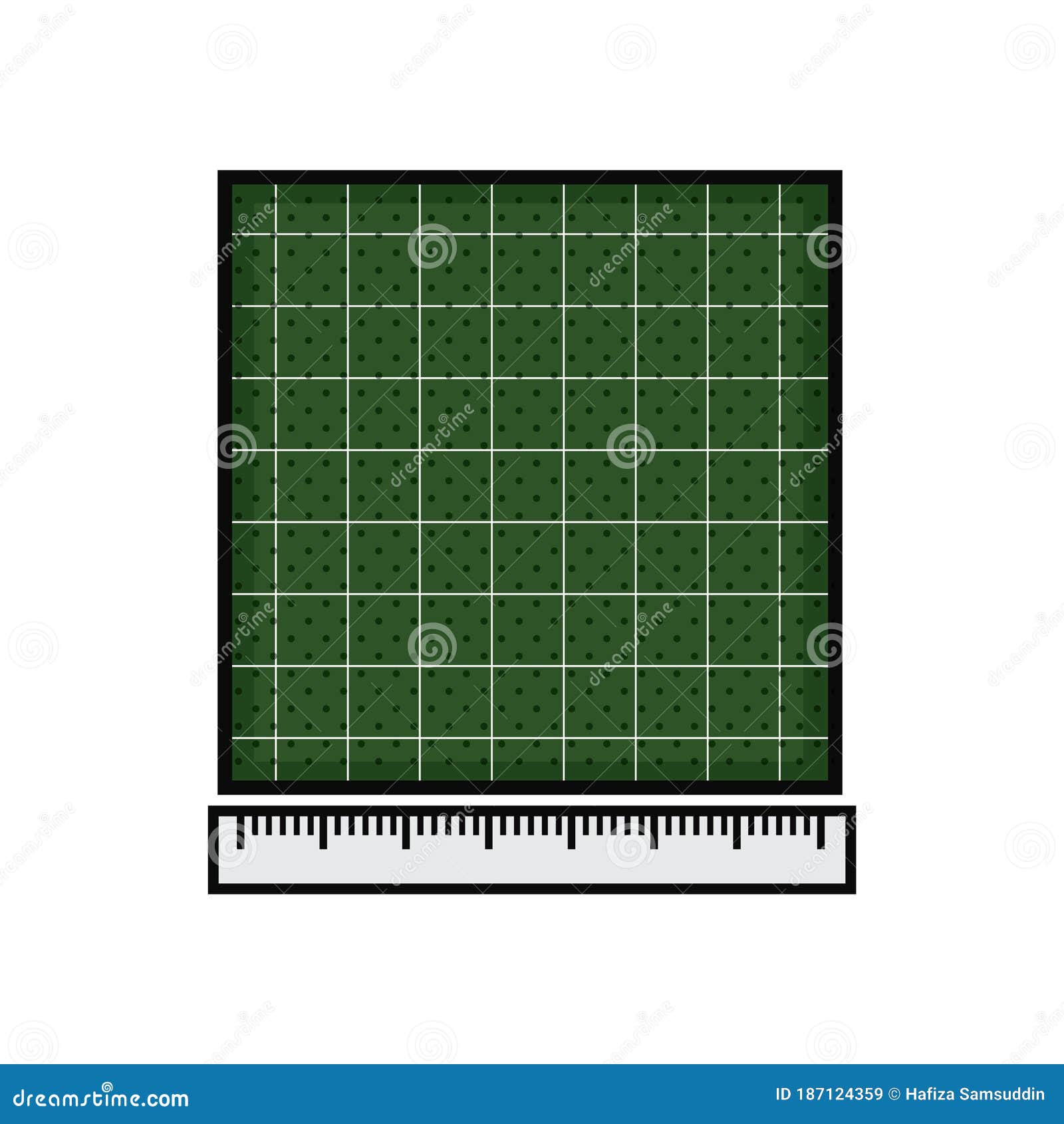 Graph Sheet with Ruler. Vector Illustration Decorative Design Stock ...
