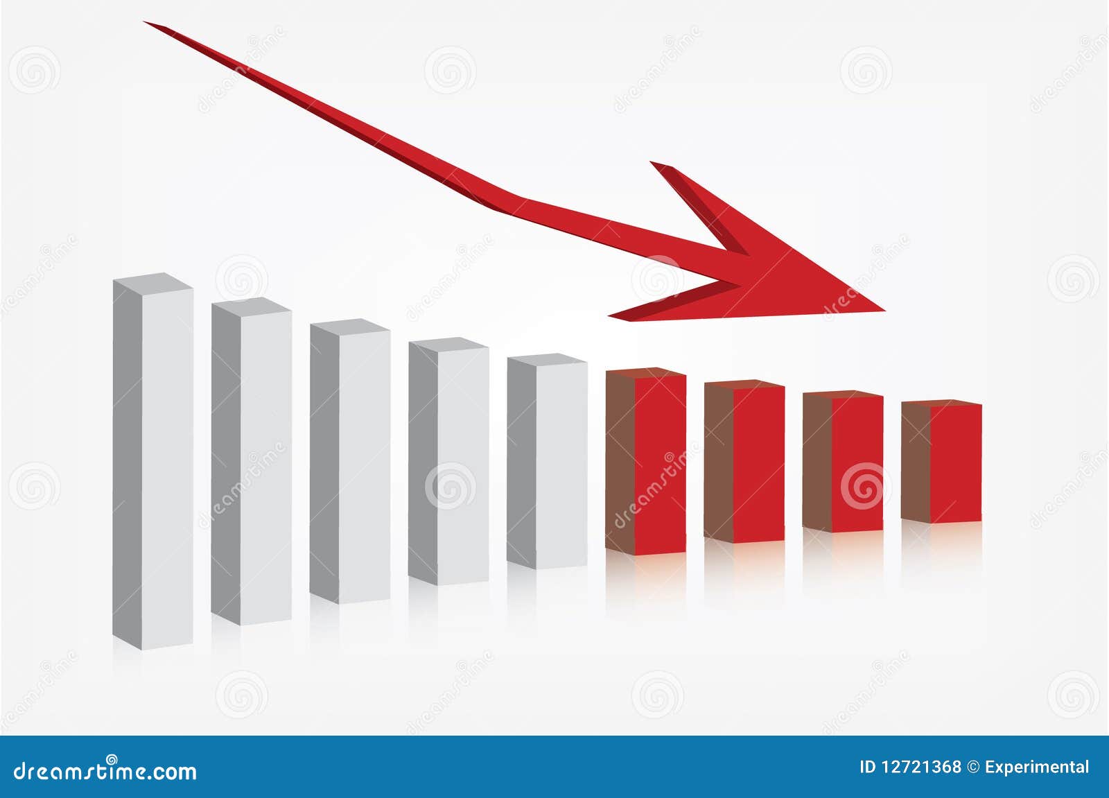 Graph showing decline stock vector. Illustration of company - 12721368