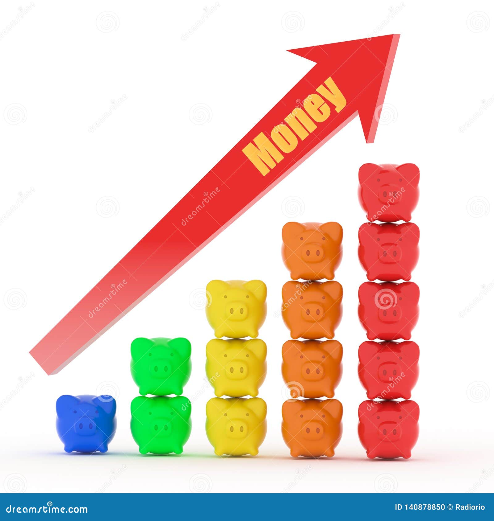 Graph Showing that the Economy is Improving Stock Illustration ...