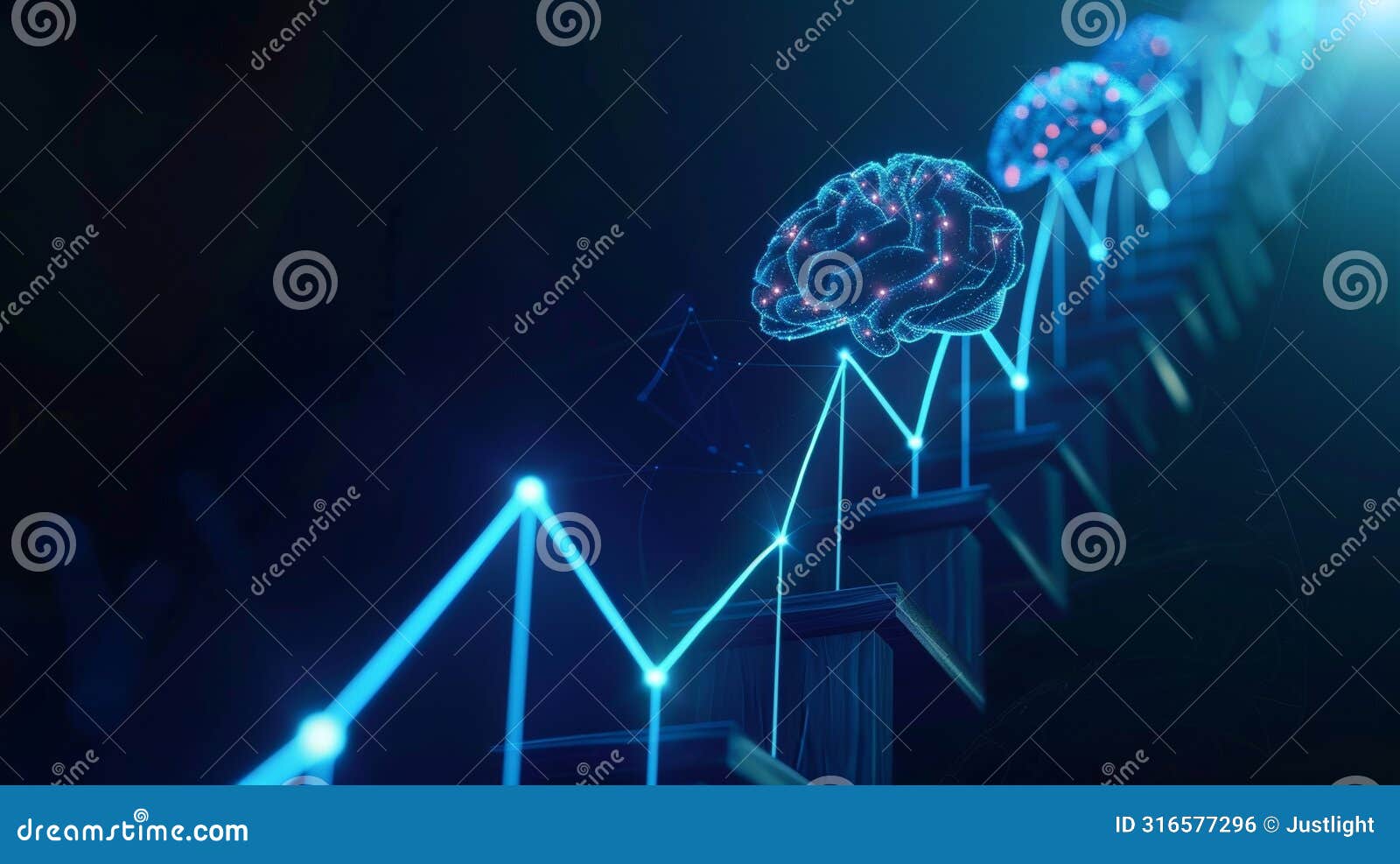 A Graph Showing the Exponential Growth of Cognitive Ability with the ...