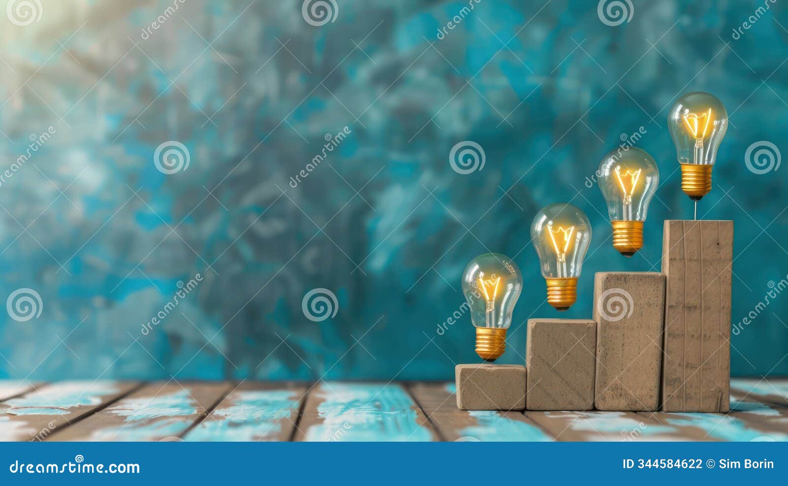 Graph Showing the Increase in Business Stock Illustration ...