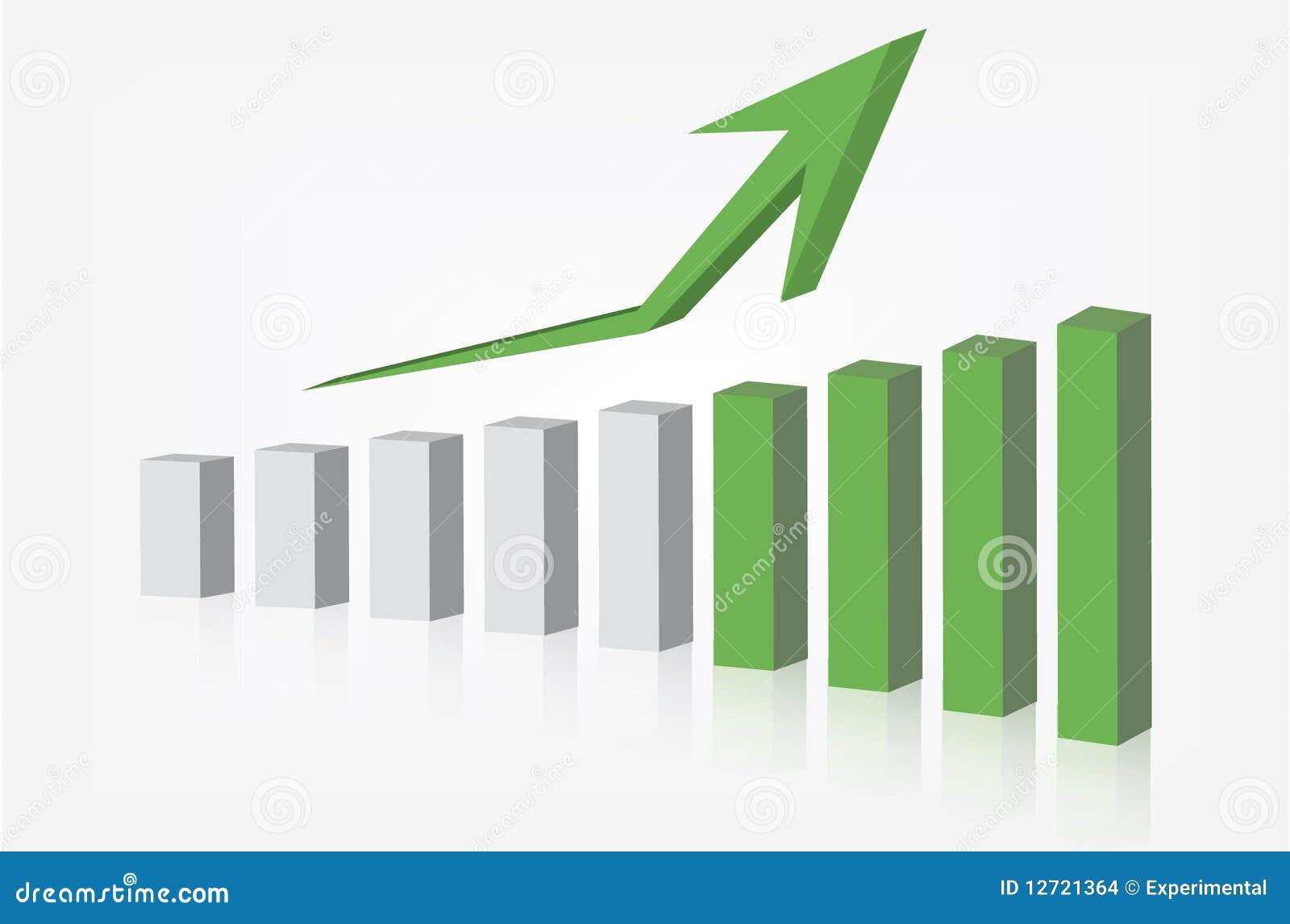 Graph showing rise stock vector. Illustration of capital - 12721364