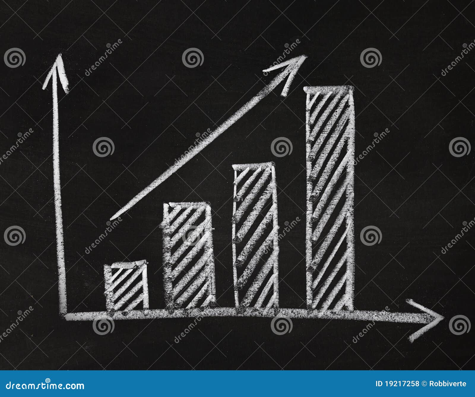 Graph Showing Rise in Profits or Earnings Stock Photo - Image of ...