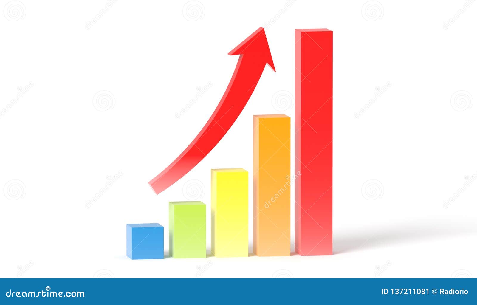 Graph showing rising stock illustration. Illustration of rising - 137211081