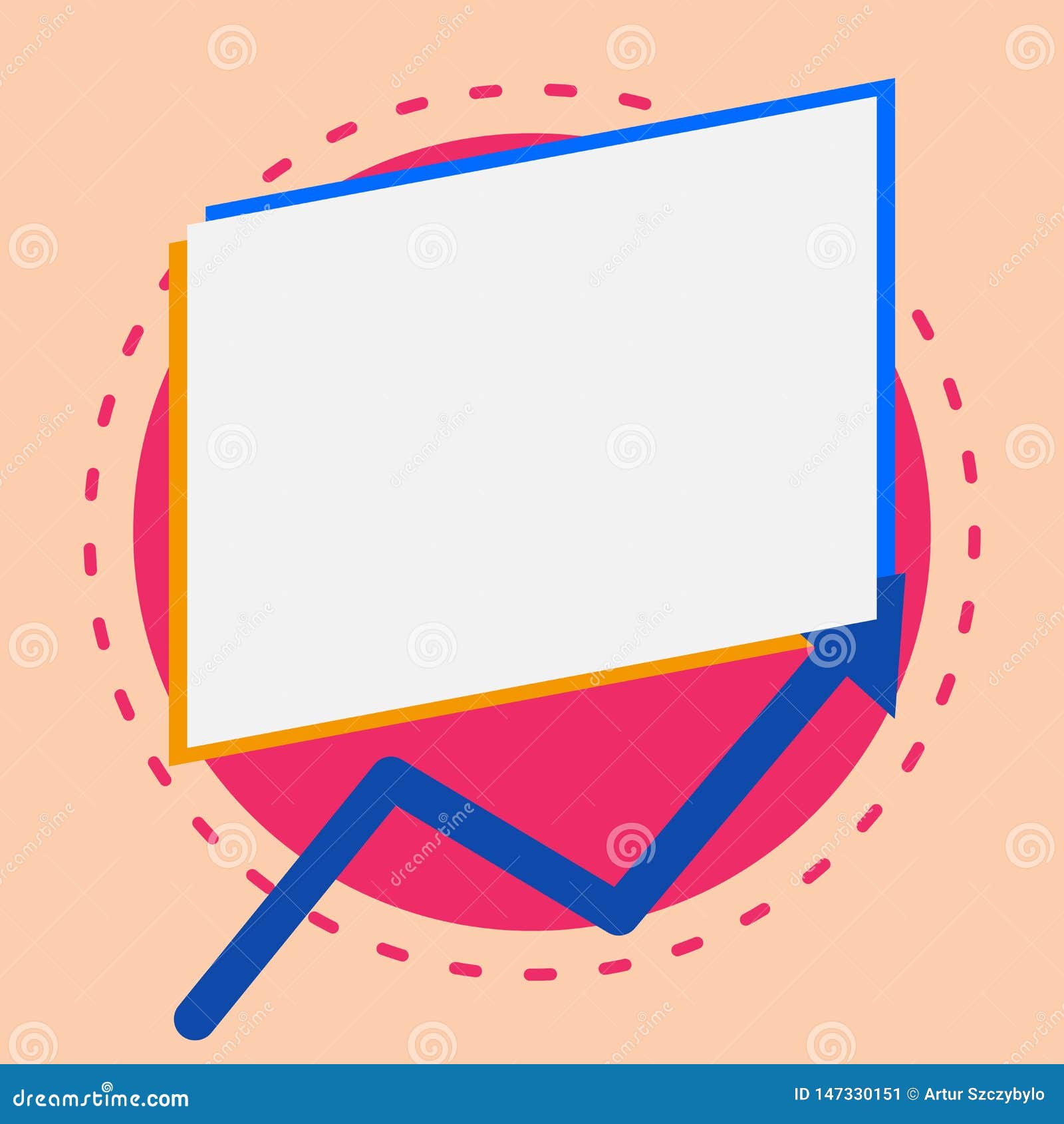 Graph Shows Increasing Amount in a Presentation. Chart Displays ...