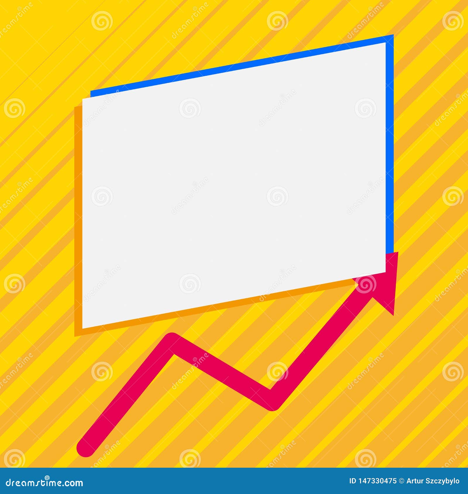 Graph Shows Increasing Amount in a Presentation. Chart Displays ...