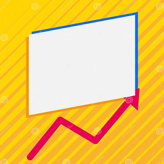 Graph Shows Increasing Amount in a Presentation. Chart Displays ...