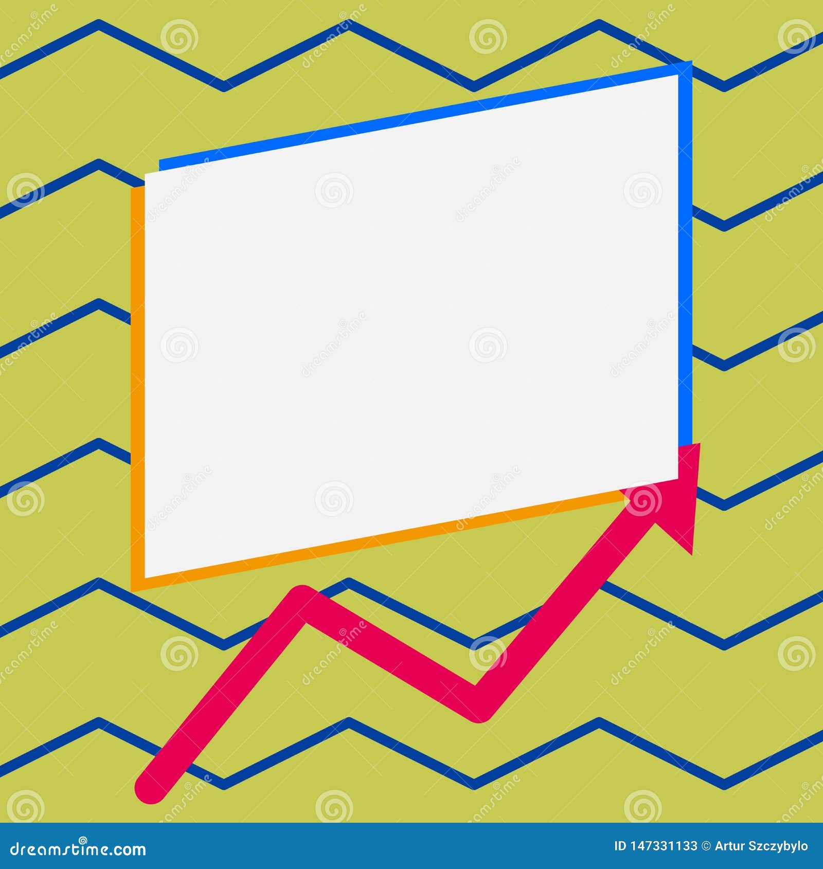 Graph Shows Increasing Amount in a Presentation. Chart Displays ...