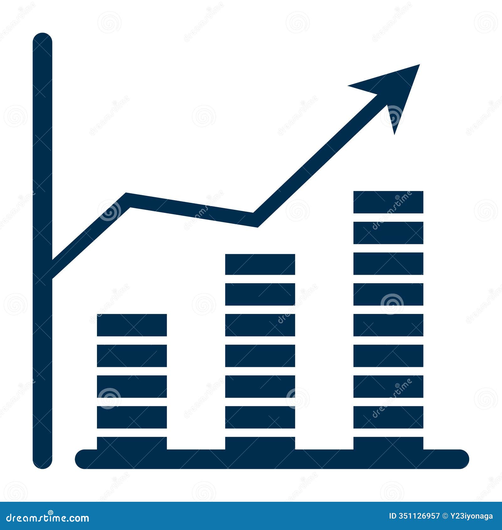 Graph Simple Icon Illustration Stock Illustration - Illustration of ...