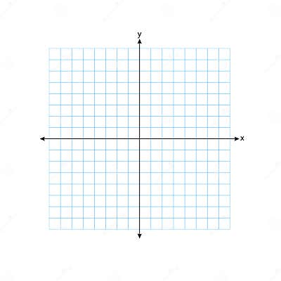 Graph - the Square Coordinate System in Two Dimensions with on White ...