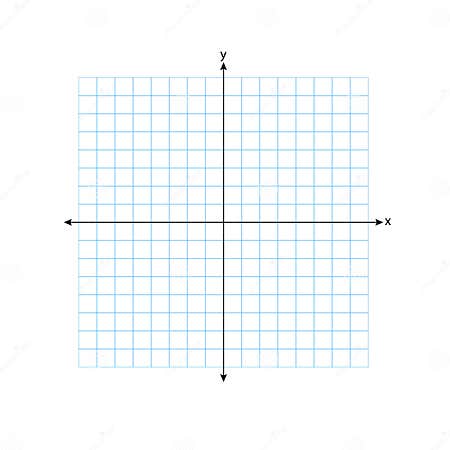Graph - the Square Coordinate System in Two Dimensions with on White ...