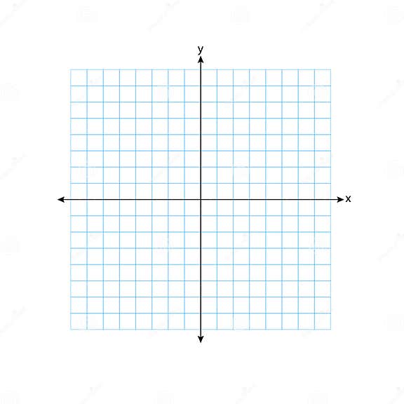 Graph - the Square Coordinate System in Two Dimensions with on White ...