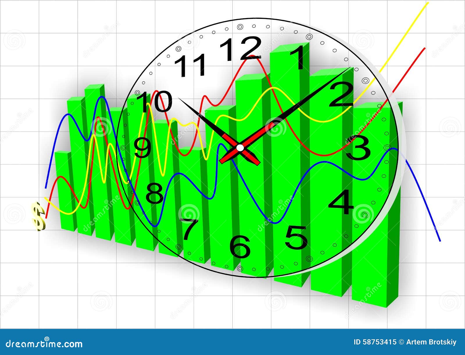 Graph stock illustration. Illustration of element, charts - 58753415