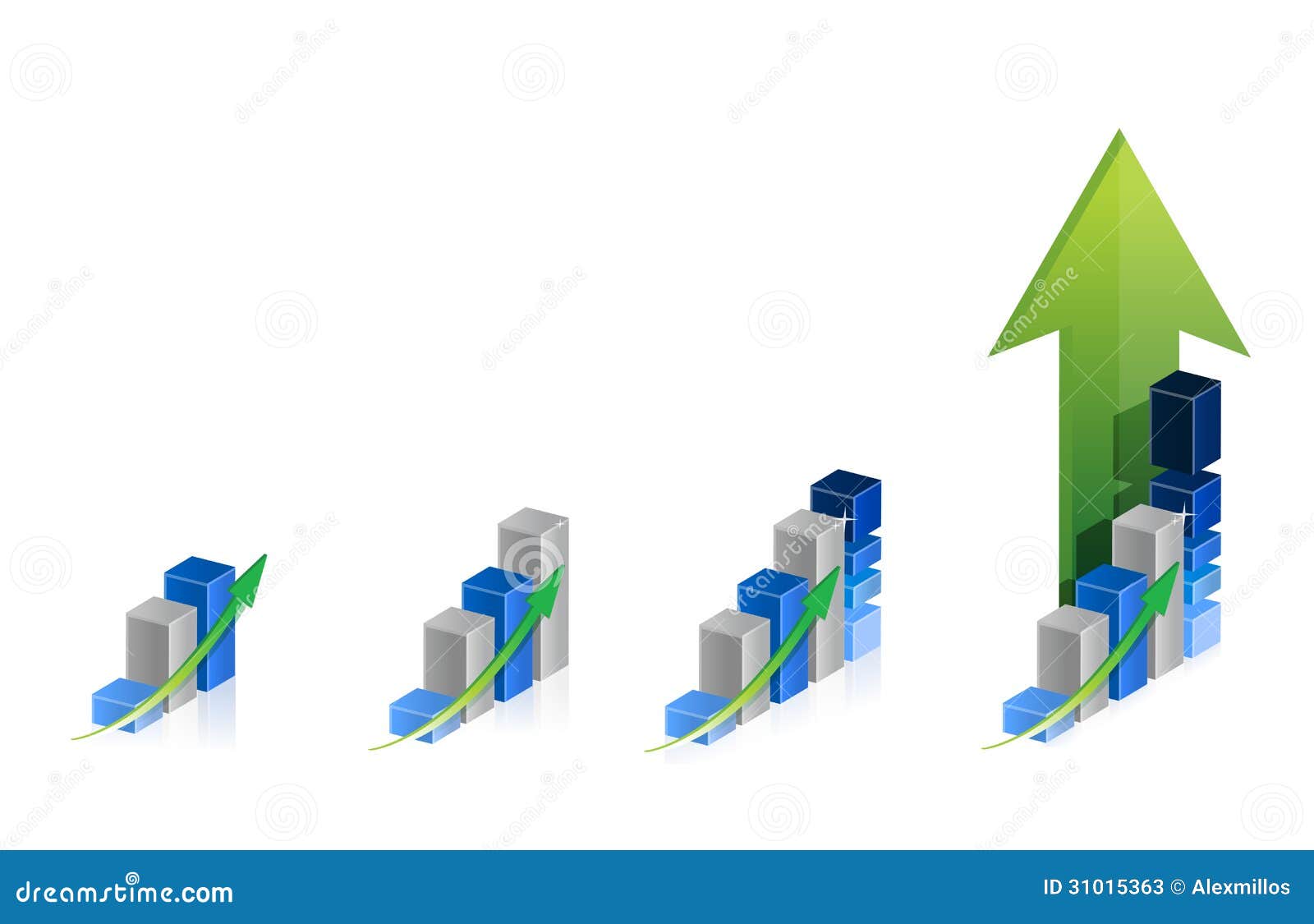 Graph Steps Illustration Design Stock Illustration - Illustration of ...