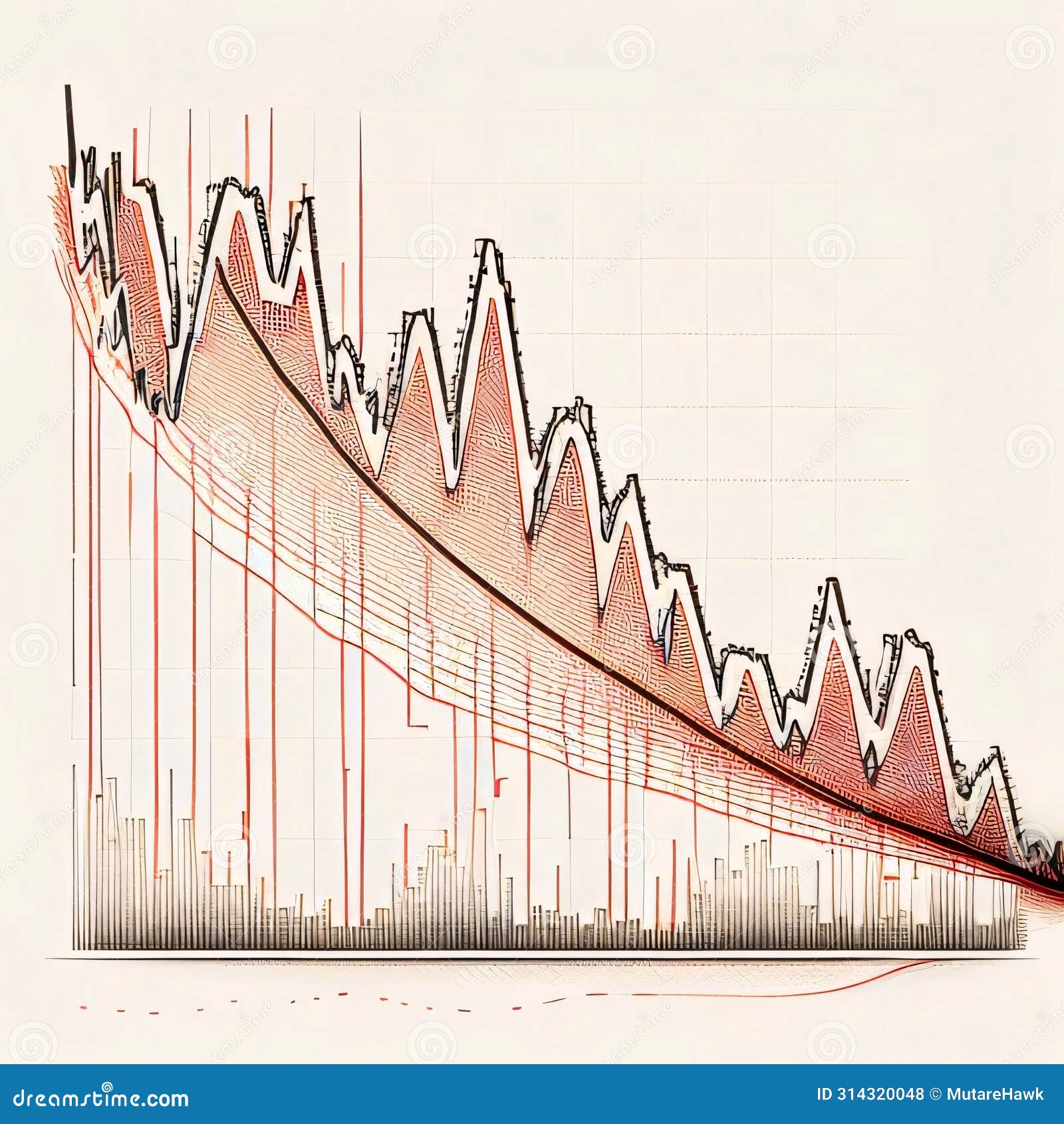 Graph of Stock Market Financial Indicator Analysis on the Digital ...