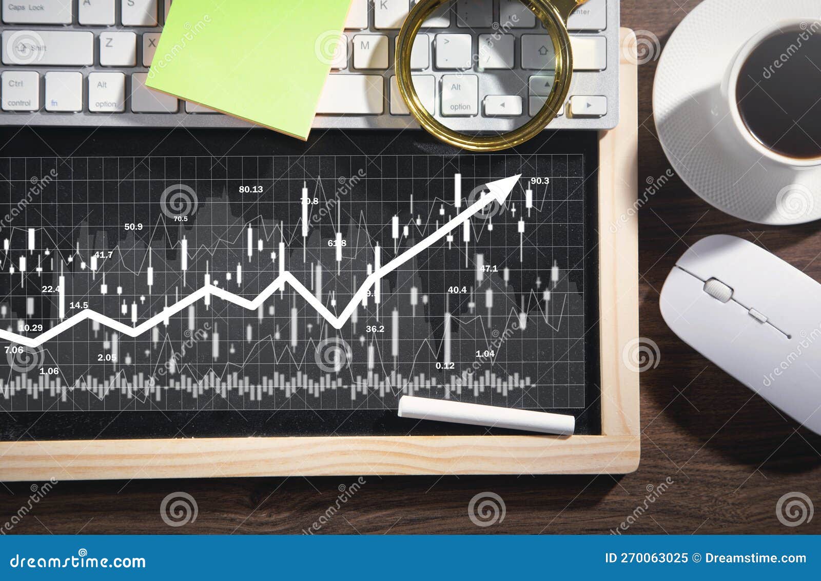Graph and Stock Market Statistics. Forex Trading Analysis Stock Image ...