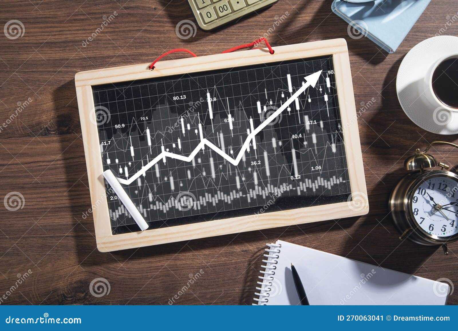 Graph and Stock Market Statistics. Forex Trading Analysis Stock Image ...