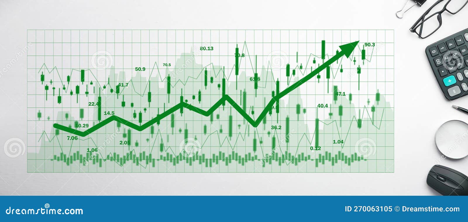 Graph and Stock Market Statistics. Forex Trading Analysis Stock Image ...