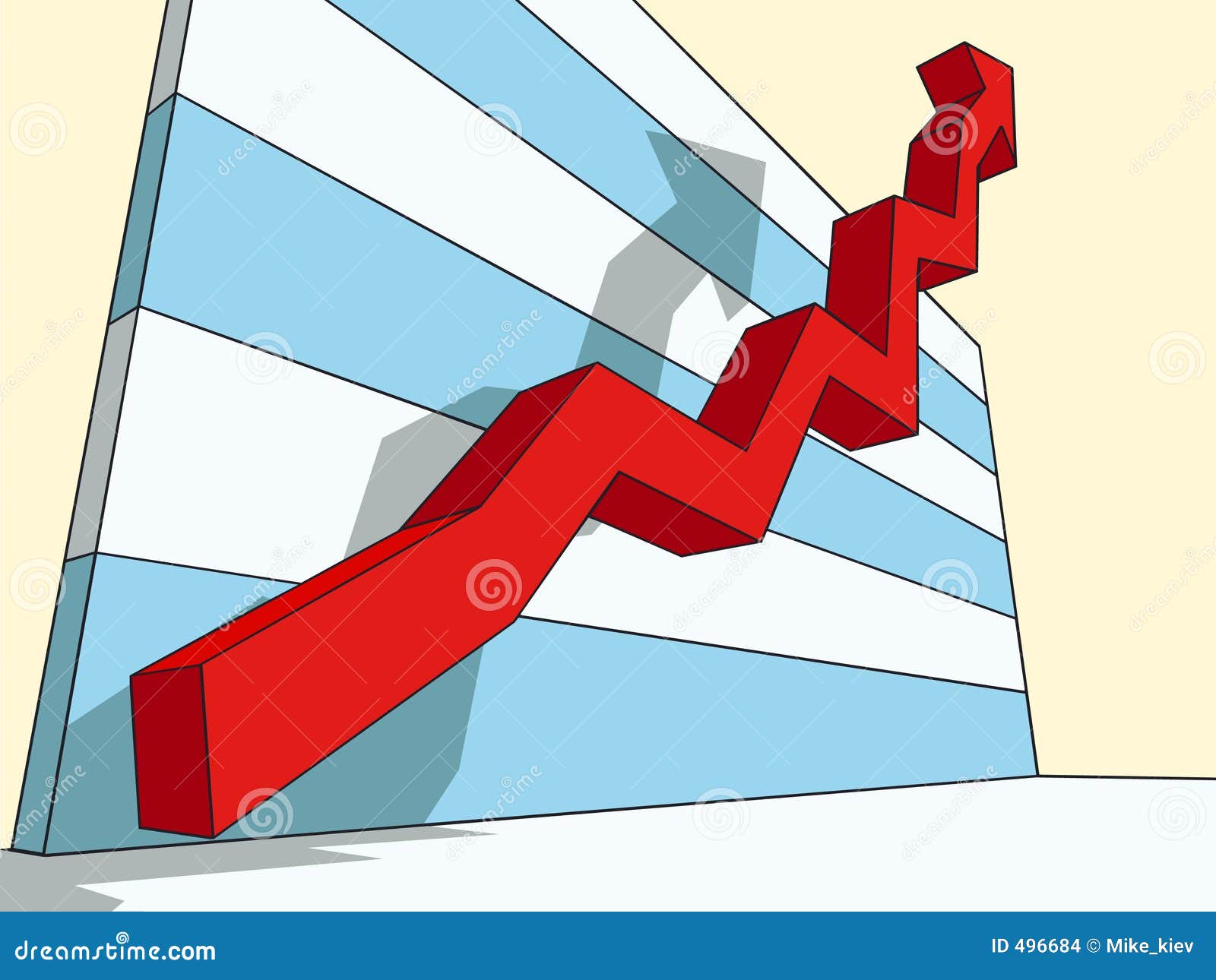 Graph of success stock vector. Illustration of victory - 496684