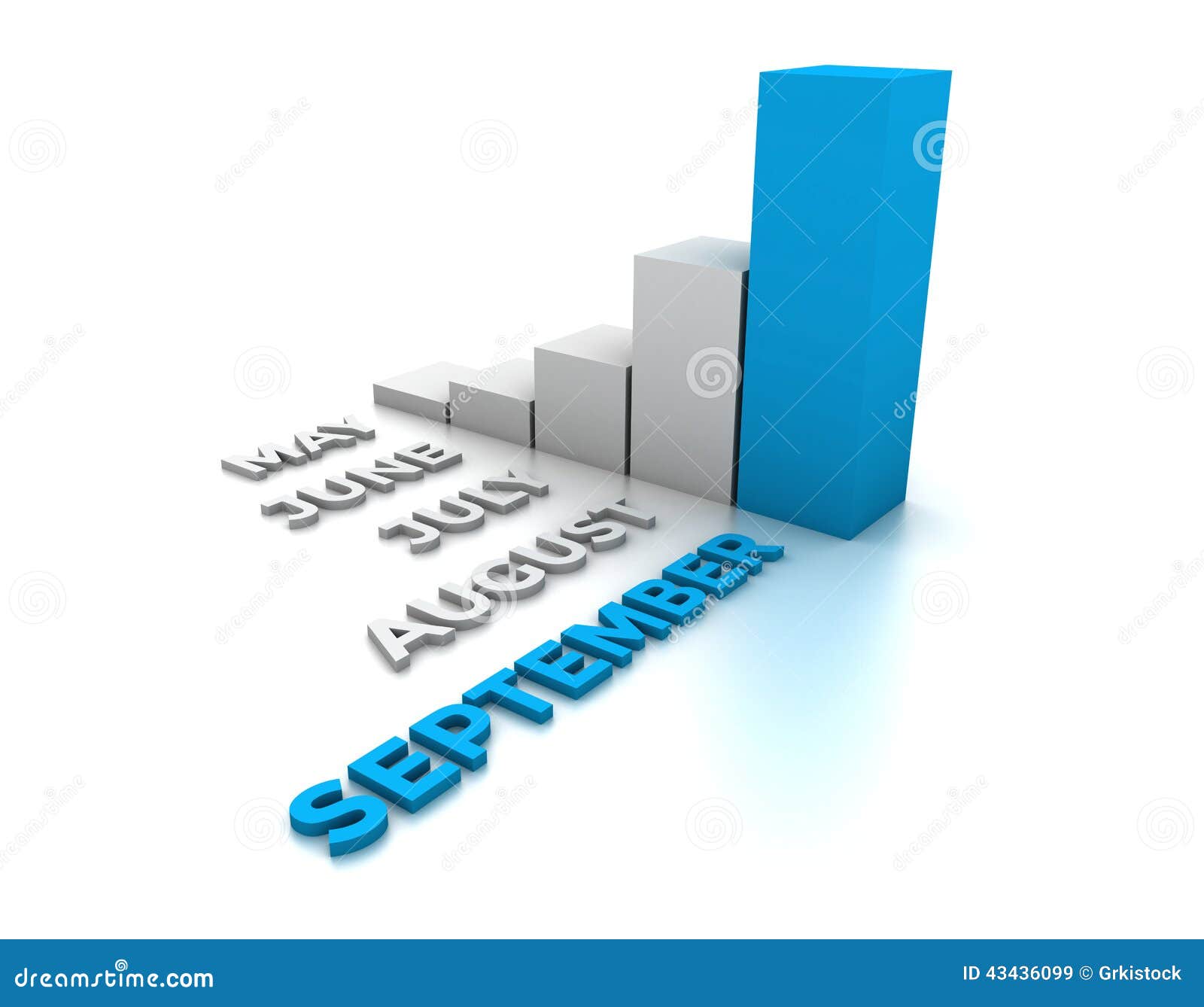 Graph stock illustration. Illustration of month, increase - 43436099