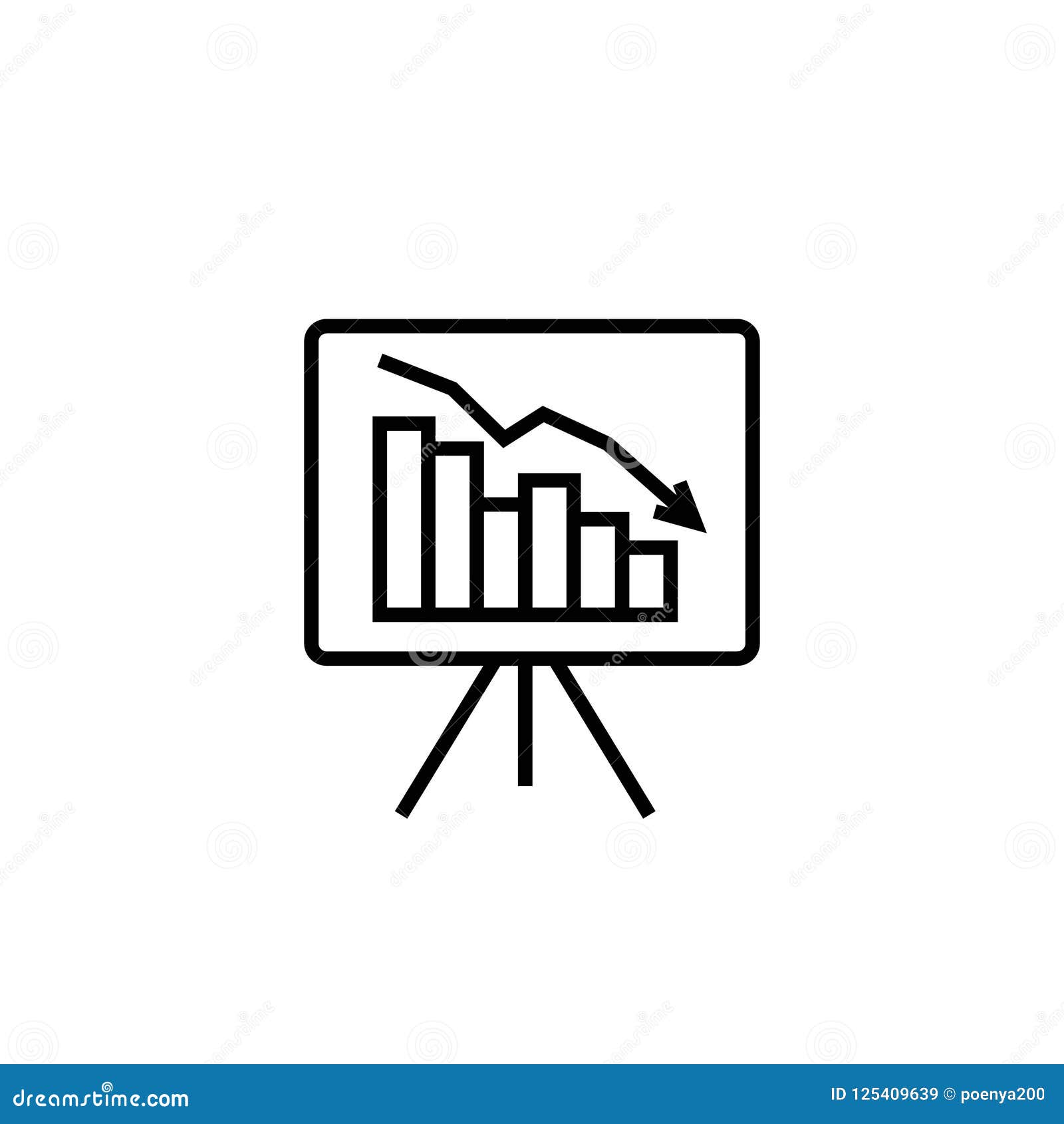 Graph Table Arrow Decrease Icon. Dollar Money Fall Down Symbol. Economy ... Graph Table Arrow Decrease Icon. Dollar Money Fall Down Symbol. Economy ...