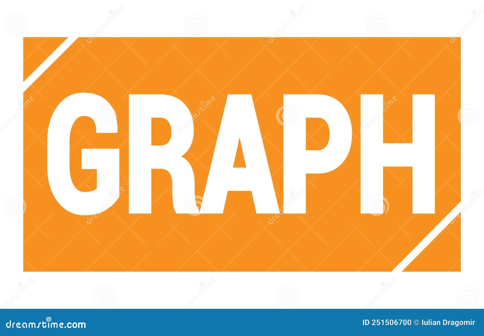 GRAPH Text Written on Orange Stamp Sign Stock Illustration ...