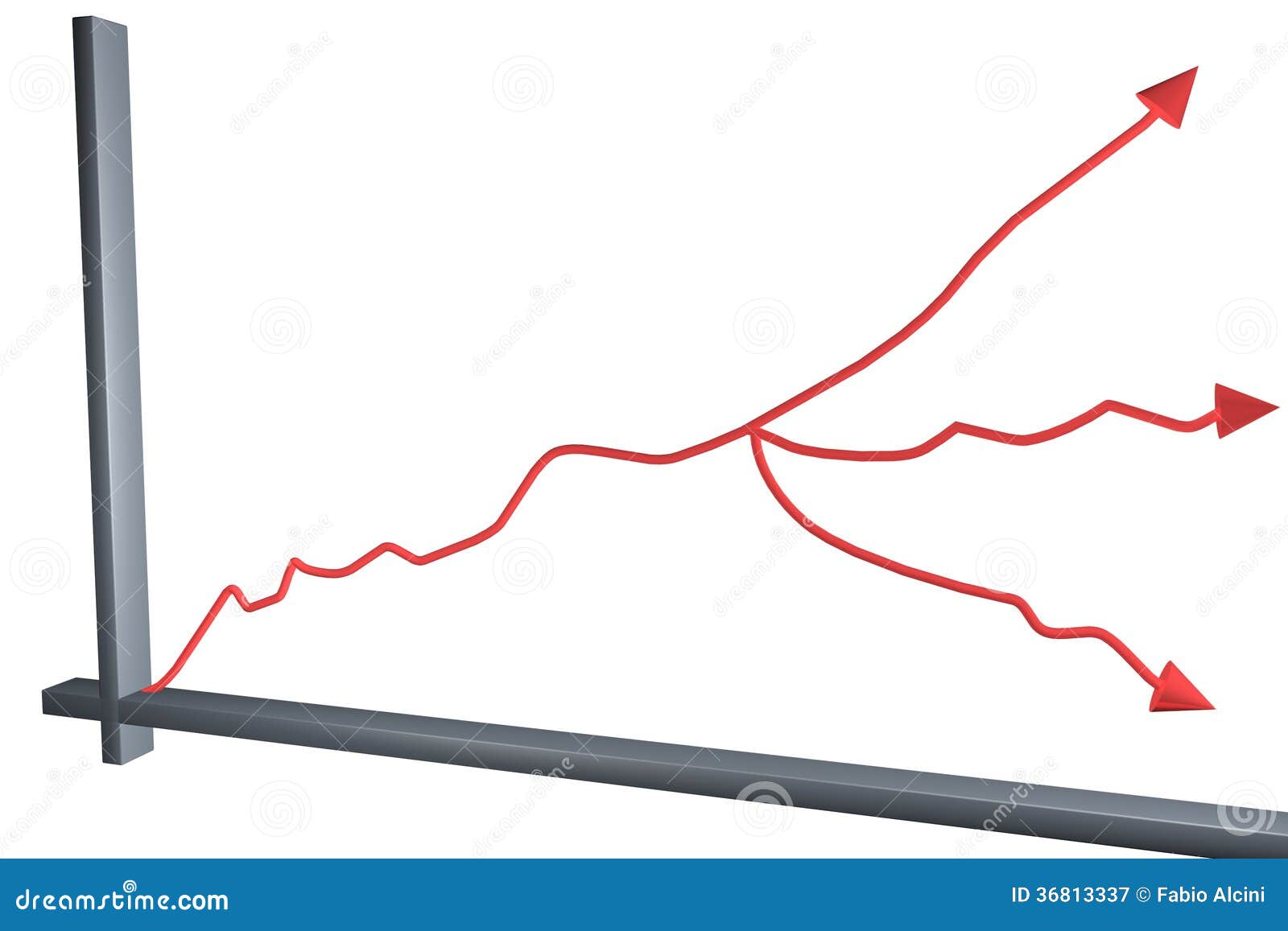 Graph stock illustration. Illustration of finance, arrow - 36813337