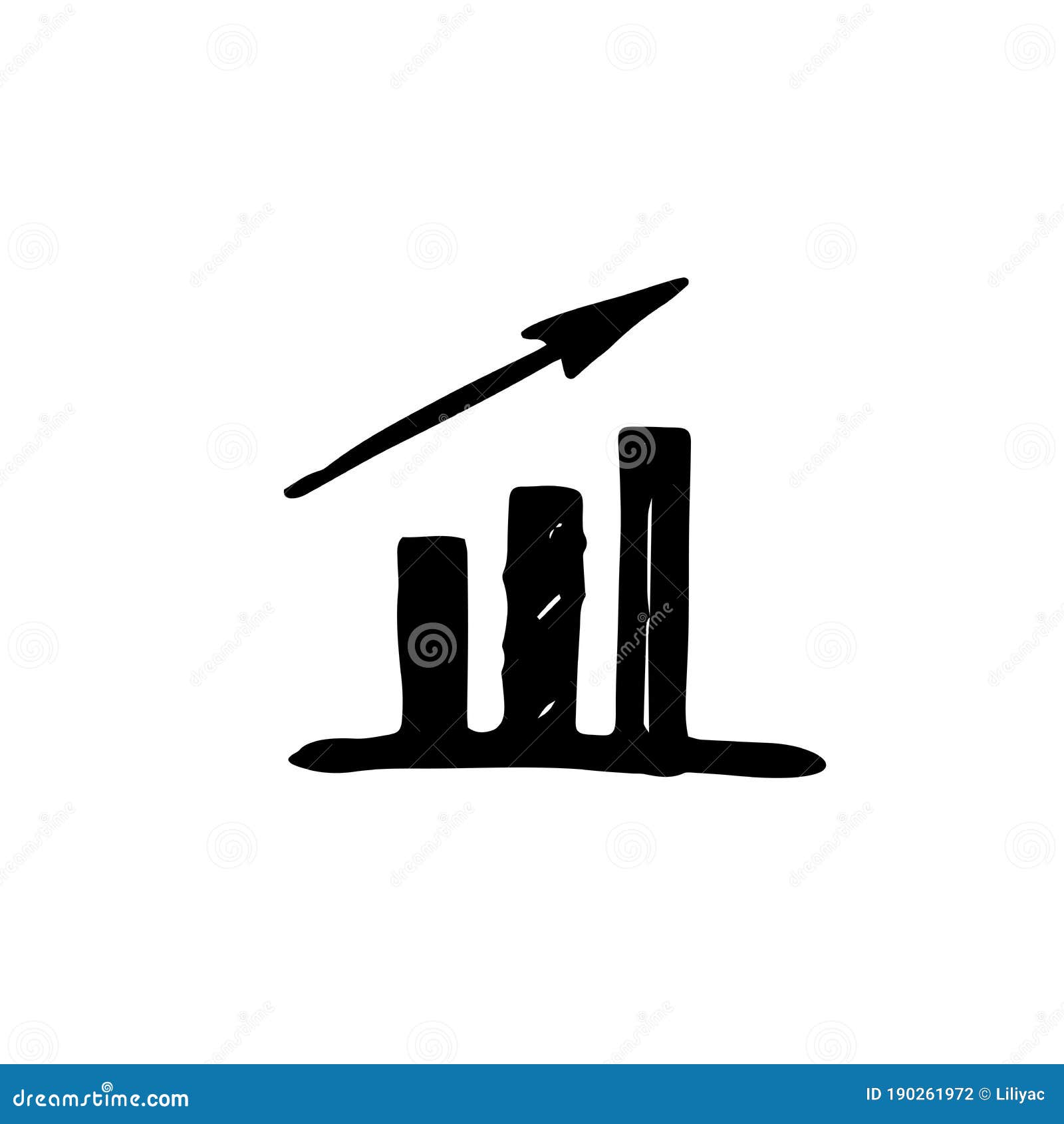 Graph To the Top - Illustration. Geometry. Progress. Direction Vector ...