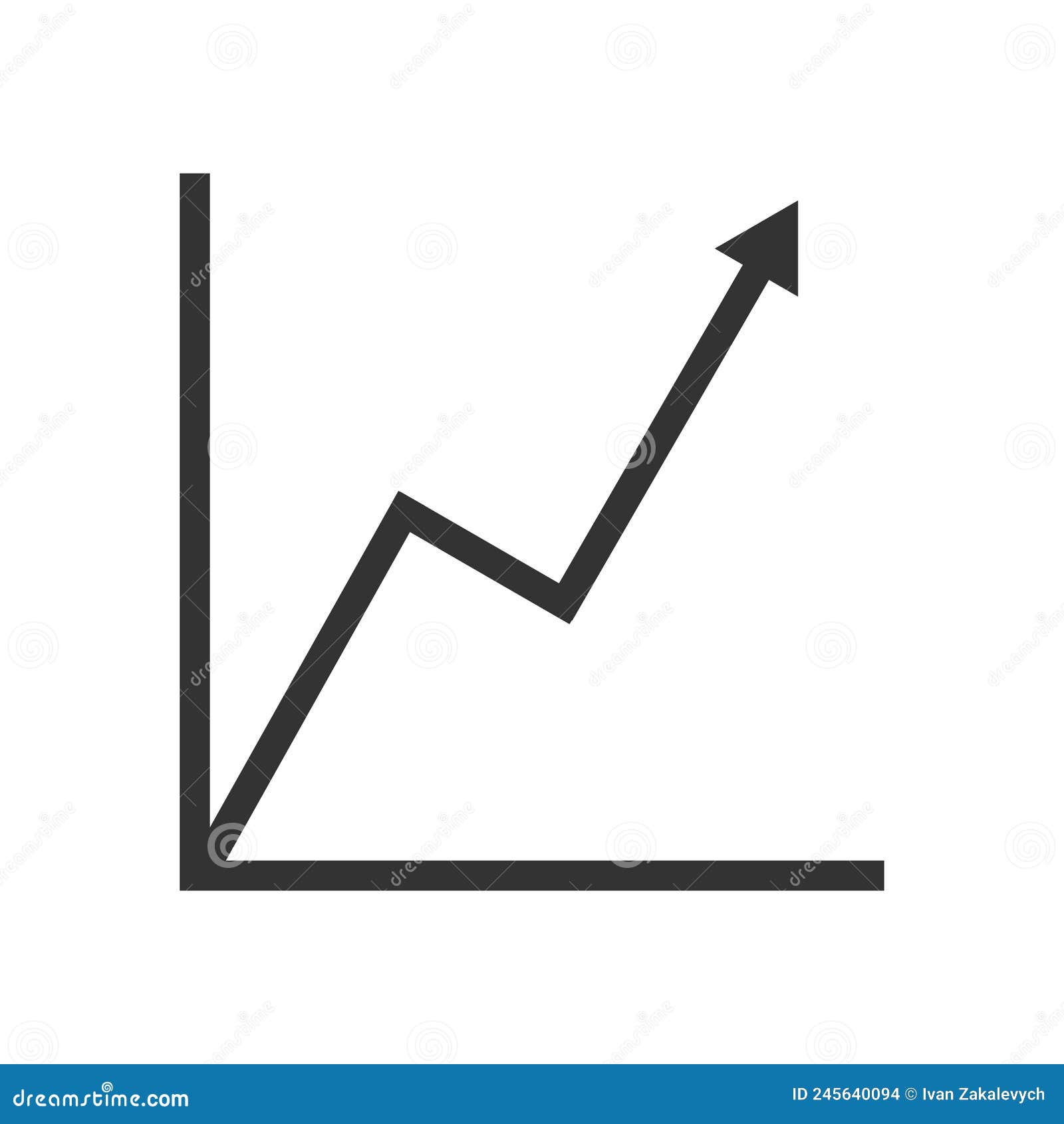 Graph Top Icon. Data Analysis Symbol. Chart Progress Vector Stock ...