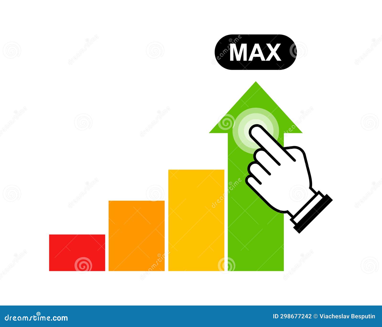 Graph Up. Maximum Profitability Stock Vector - Illustration of finance ...
