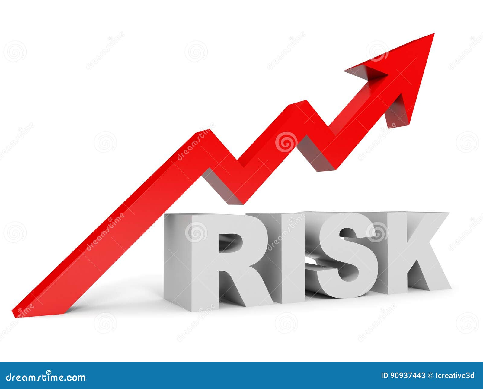 Graph up risk arrow. stock illustration. Illustration of achievement ...