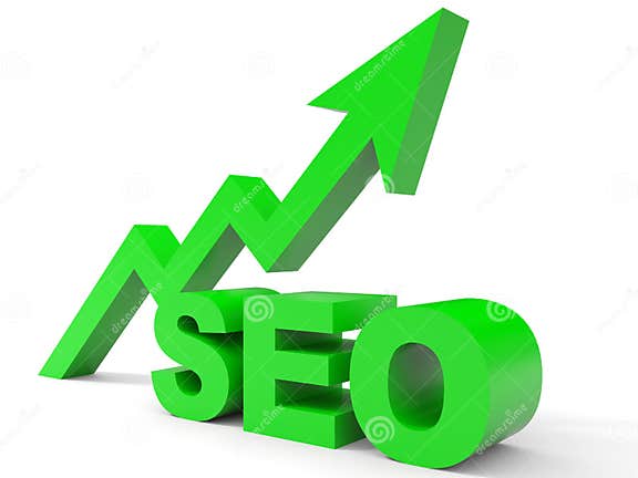 Graph up SEO arrow. stock illustration. Illustration of optimization ...