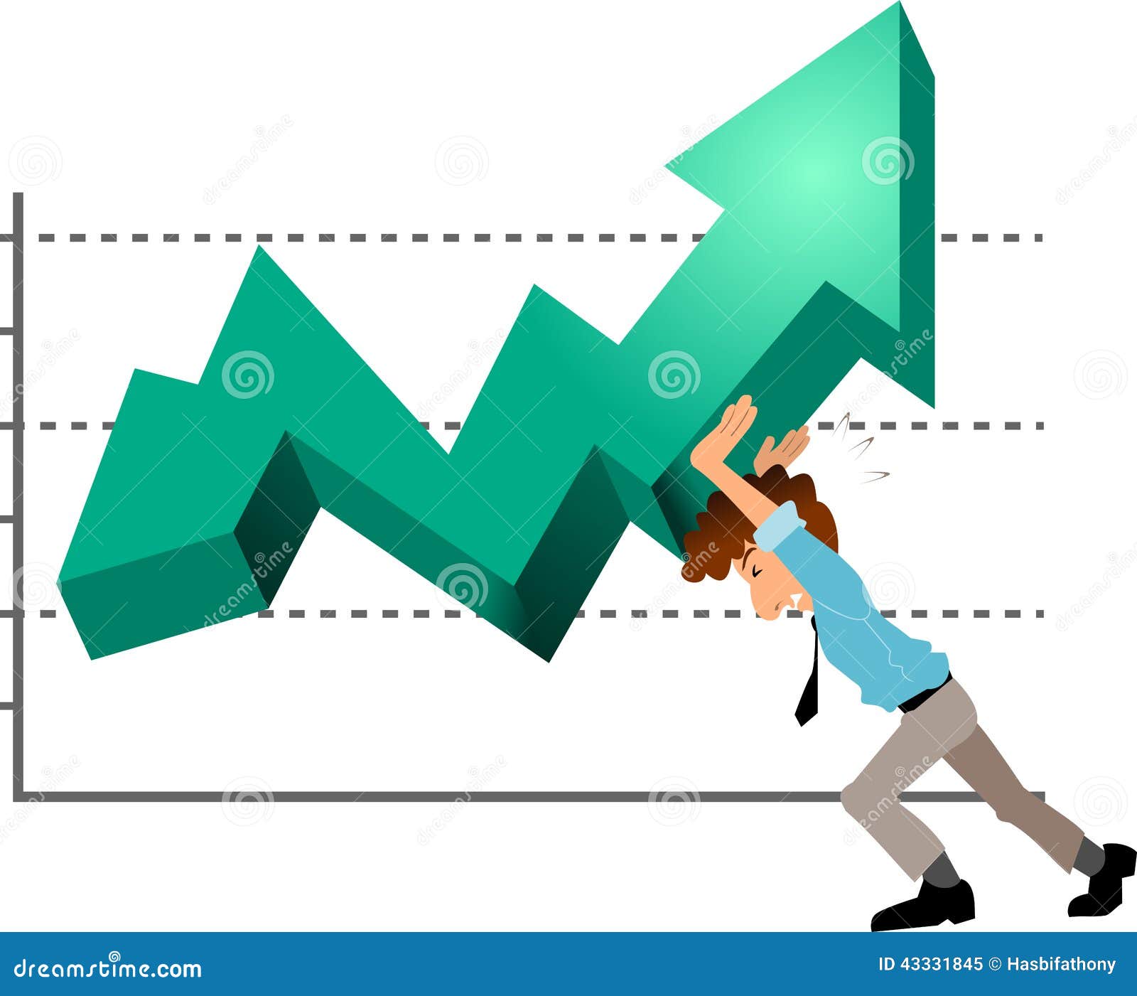 Graph Up stock vector. Illustration of sales, graph, optimist - 43331845