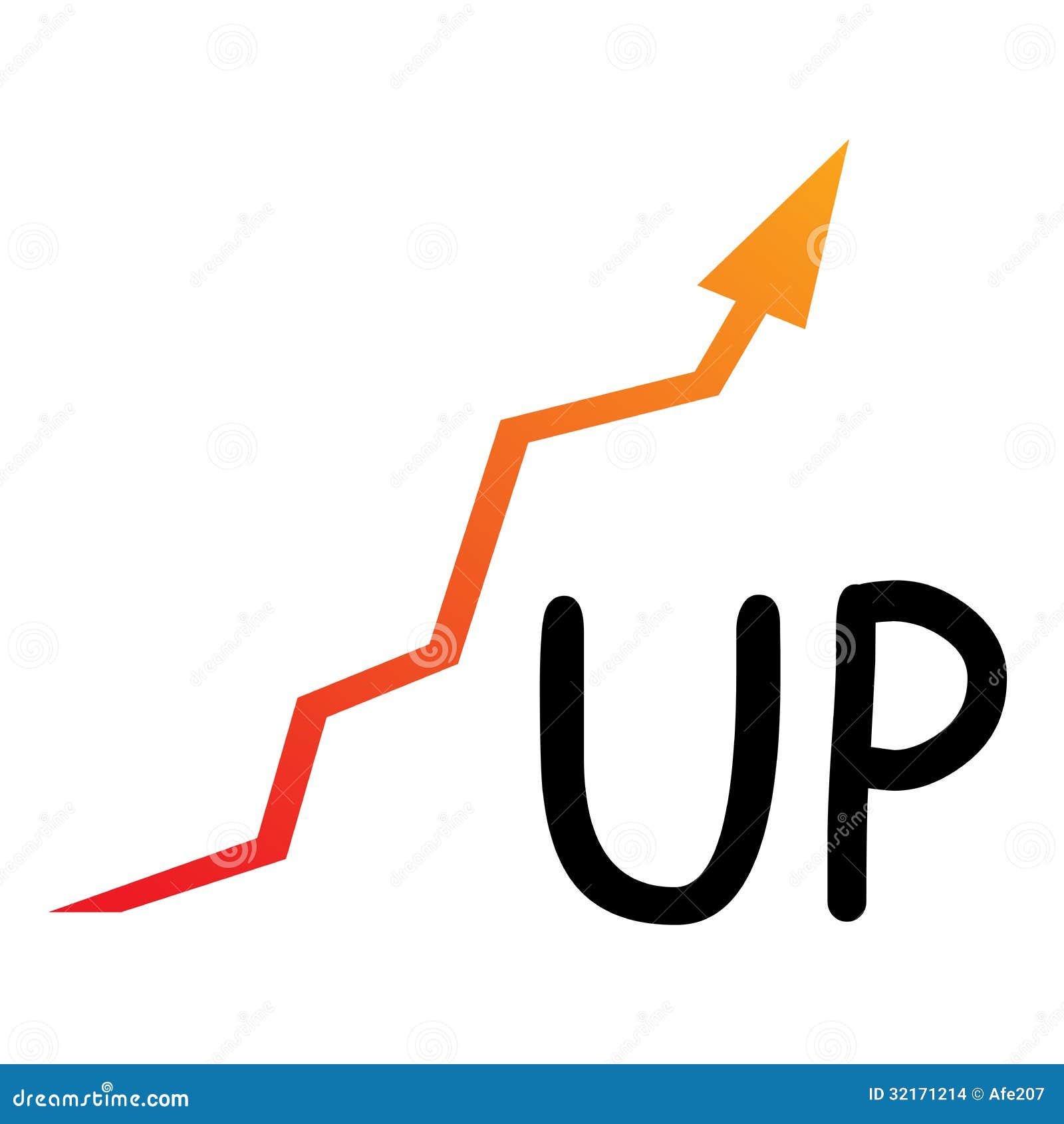 Graph up stock vector. Illustration of market, office - 32171214